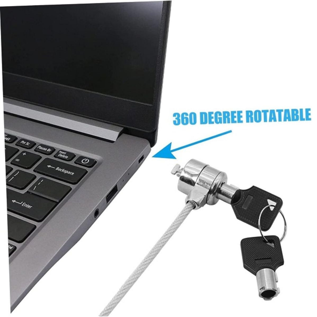 Cable Candado para Laptop Antirrobo de Acero — G-Ergonomic